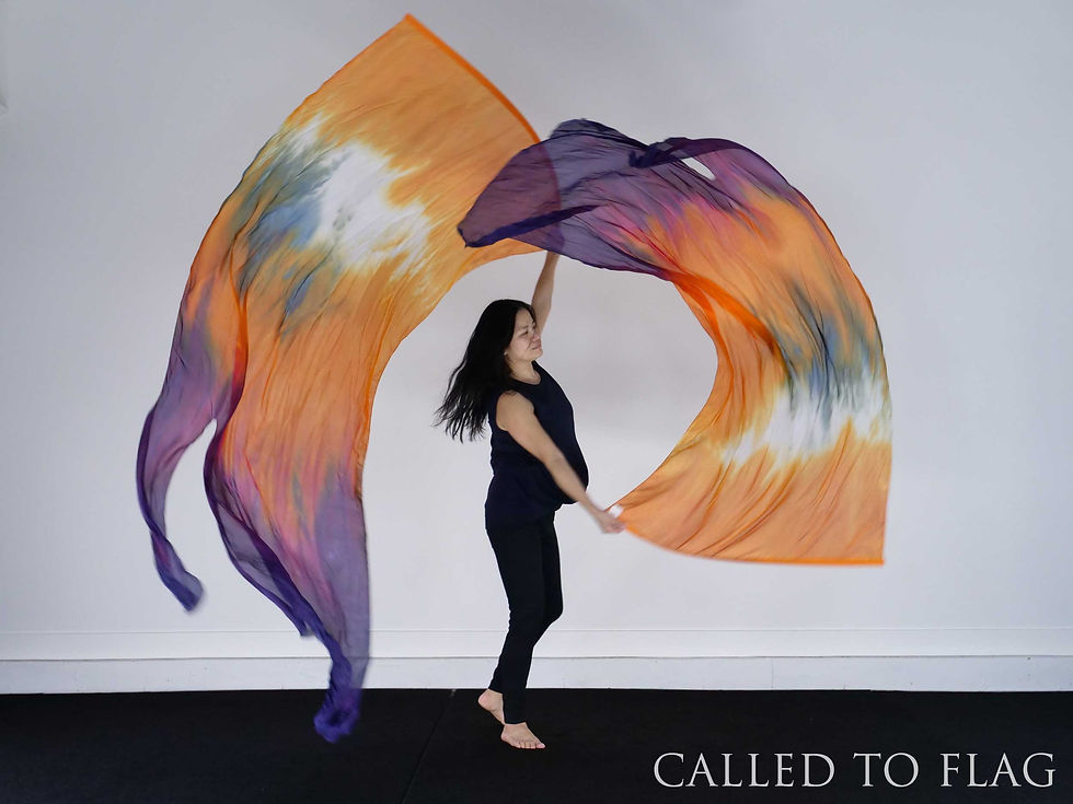 CALLED TO FLAG | Prophetic Dye Silk Worship Flags | Effortless Design ...
