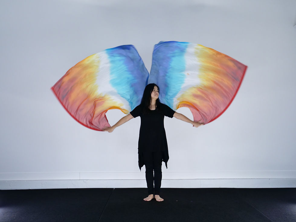 CALLED TO FLAG | Prophetic Dye Silk Worship Dance Flags | Standard Size