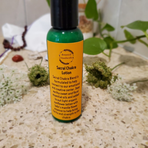 Sacred Flower Sacral Chakra Lotion | Botanical Handworks