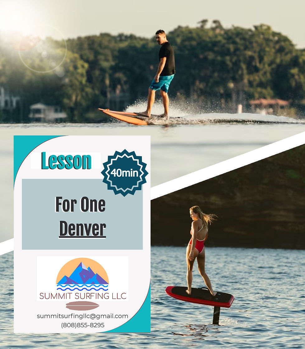 40min lesson for one - Denver | Summit Surfing