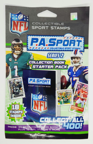 2023 P.A. Sport NFL Series 2 Sport Stamps and Collection Book Starter ...