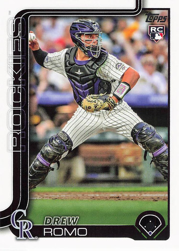 Drew Romo 2025 Topps Series 1 Baseball Rookie Card No 296 (Rockies ...