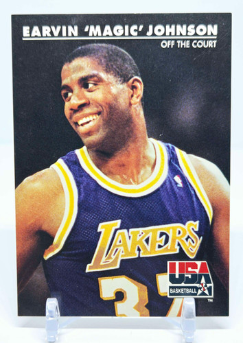 Earvin "Magic" Johnson 1992 Skybox USA Basketball Card No 32 | Under ...