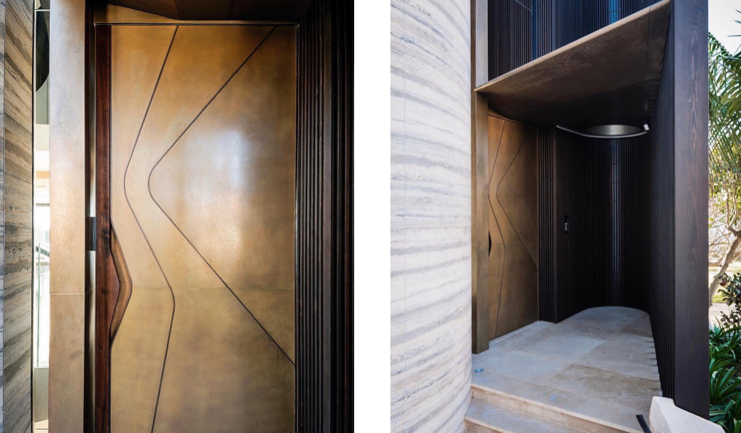 14 Awesome Brass Front door designs to give a wow-factor to your home