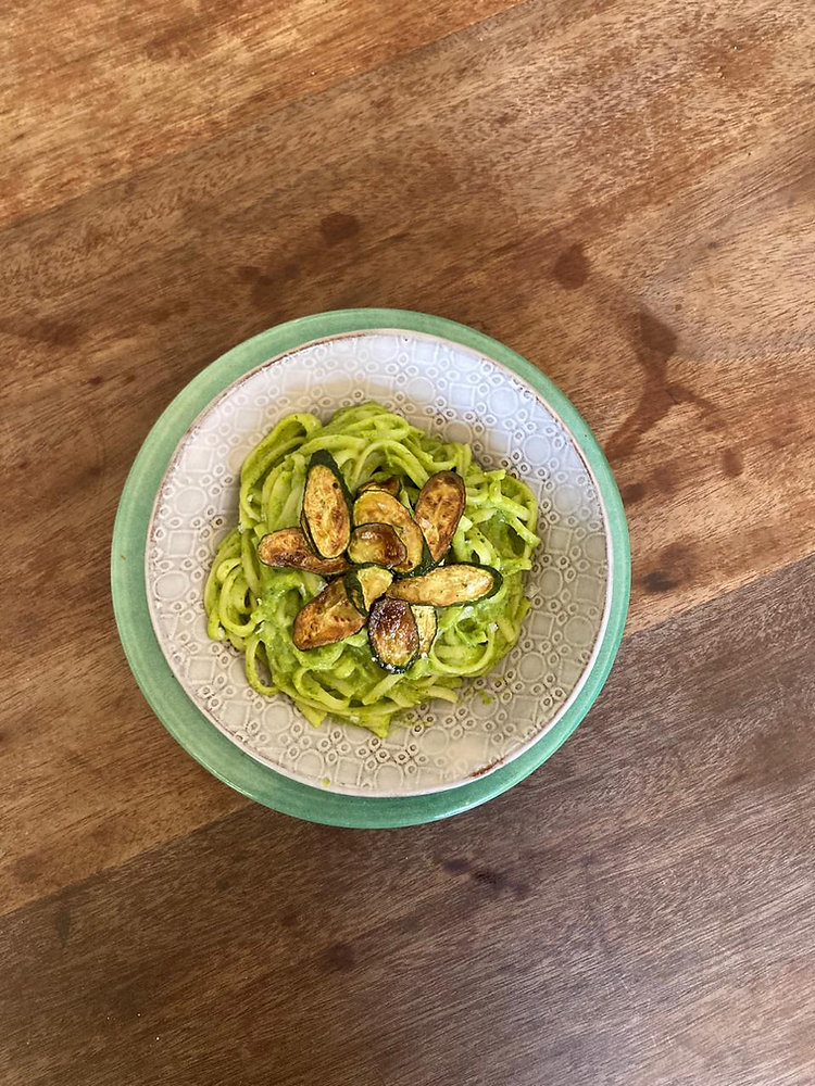 Baby Marrow and Olive Oil Pasta