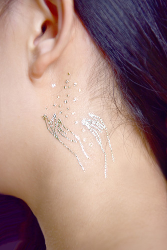 Not Real Tattoos II - "MAGIA" Metallic gold temporary tattoo sticker ...