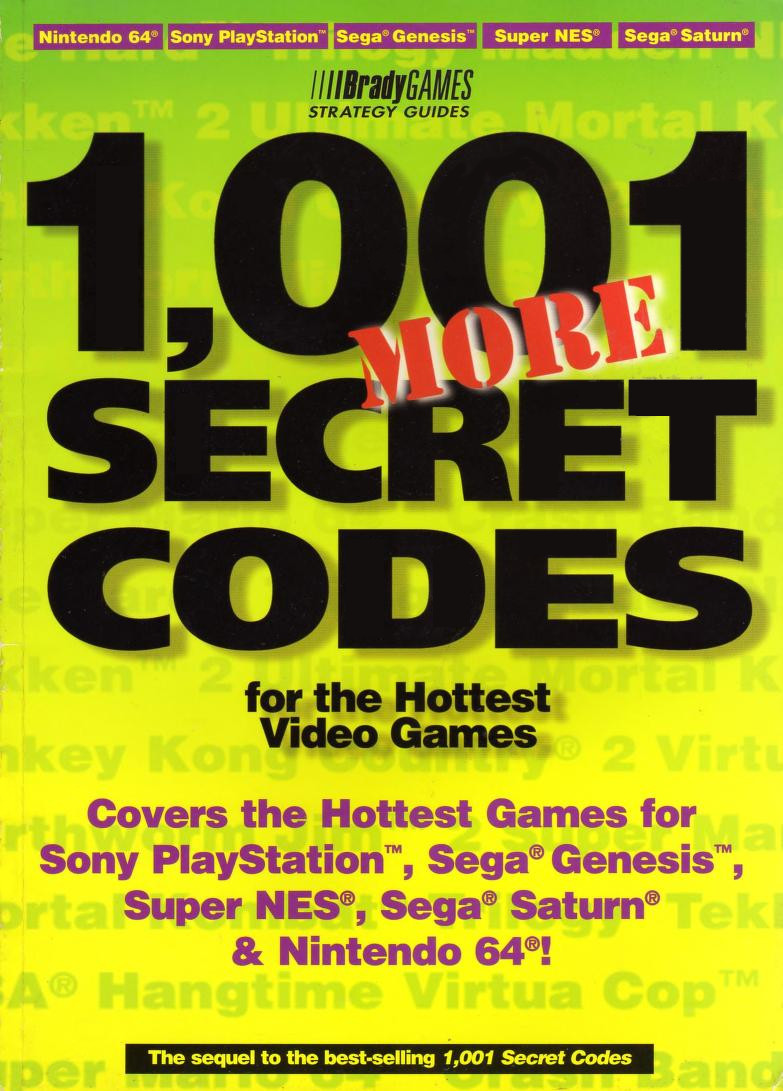 1,001 MORE SECRET CODES FOR THE HOTTEST VIDEO GAMES