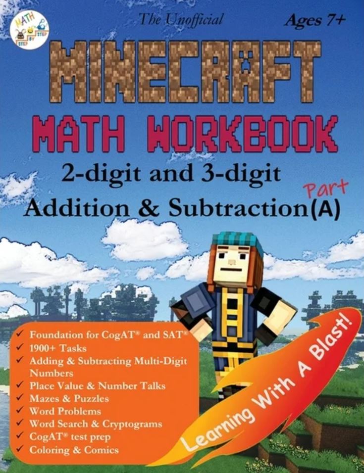 THE UNOFFICIAL MINECRAFT MATH WORKBOOK - 2-DIGIT AND 3-DIGIT ADDITION ...