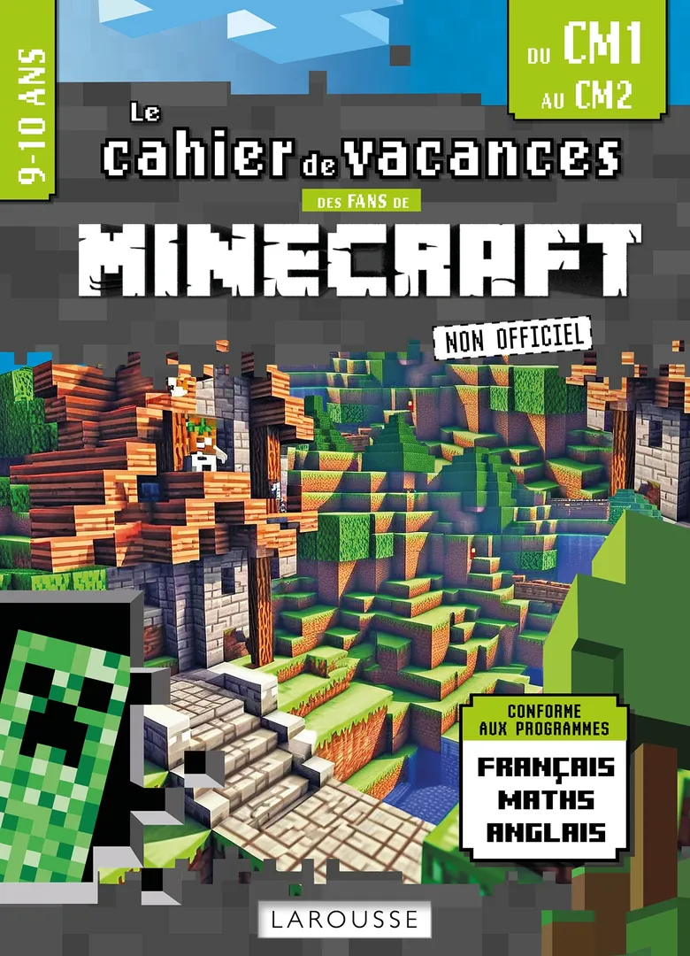 MINECRAFT FANS - SUMMER WORKBOOK FROM GRADE 4 TO GRADE 5