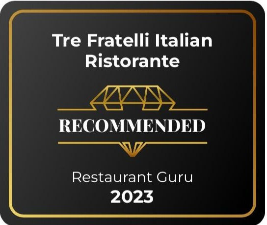 MENU | Tre Fratelli Italian