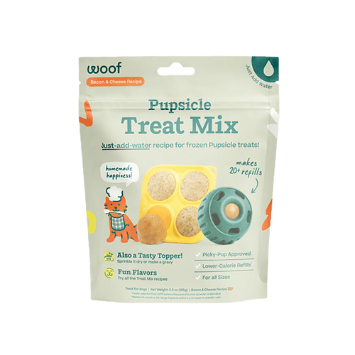 Woof Pupsicle Treat Mix Bacon & Cheese | rockin-e