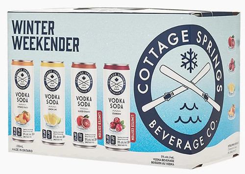 COTTAGE SPRINGS VODKA SODA WINTER WEEKENDER | Maco Liquor