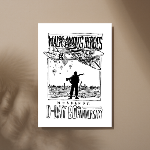 D-Day 80th Anniversary Commemorative Print signed by Band of Brothers ...