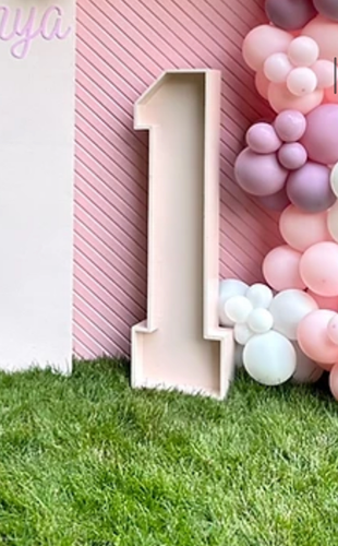 4ft Number 1 Pink Prop | Haddad Events LLC