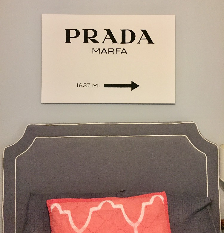 DIY Prada Marfa Sign from Gossip Girl