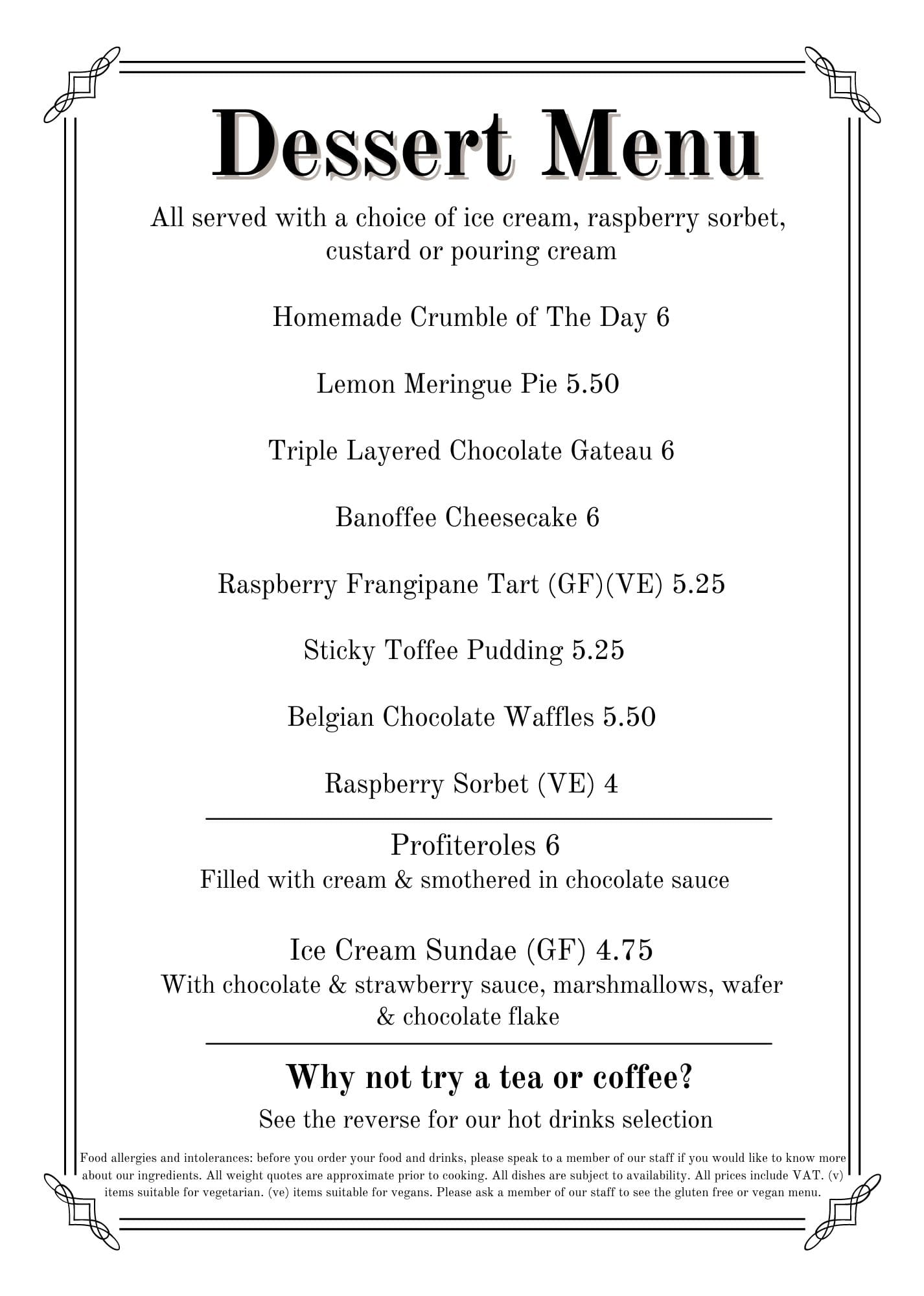 MENUS | The Shoulder of Mutton