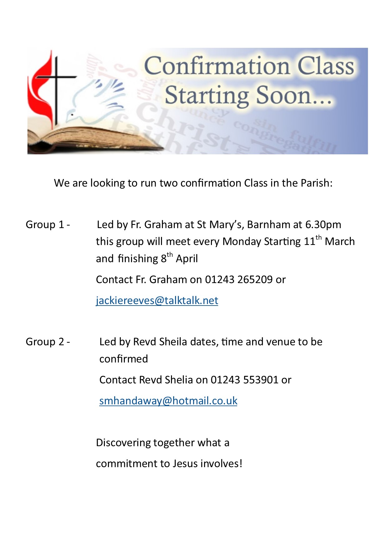 Confirmation Classes