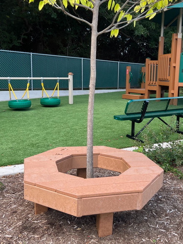 Composite Octagon Tree Bench | Spaces For Play
