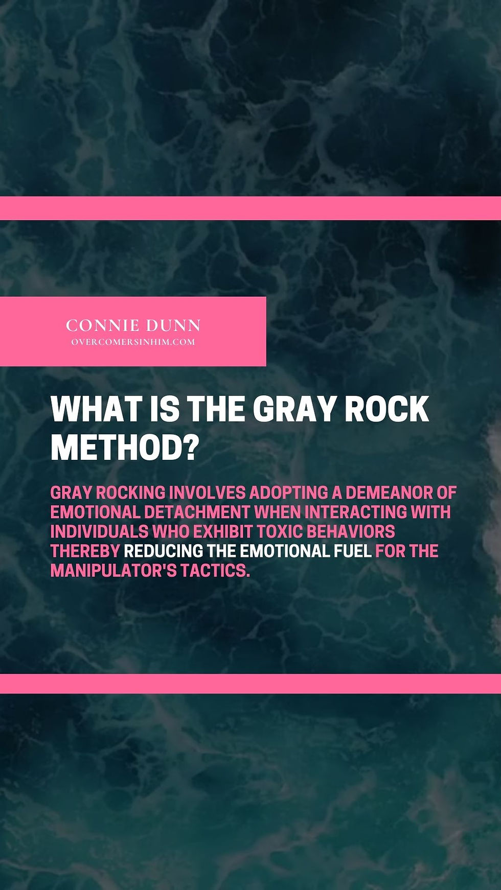 Mastering the Art of Gray Rocking: A Vital Tool for Overcomers in Him