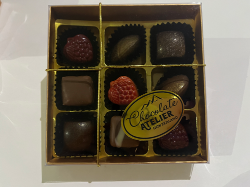 Assorted Pralines - 9 pcs | Chocolate Atelier NZ