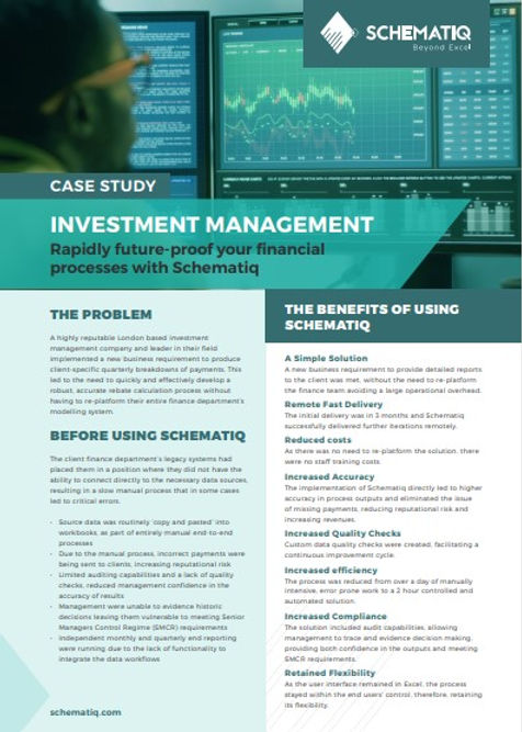 Rapidly future-proof your financial processes - a Schematiq case study