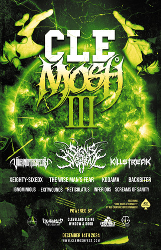 CLE MOSH 2024 Poster | CLE MOSH FEST