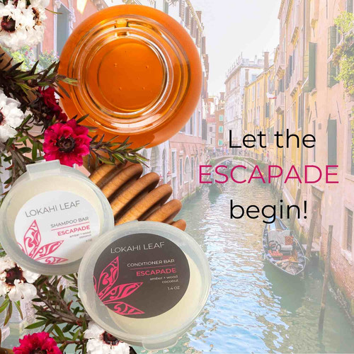 Escapade Shampoo & Conditioner Bars | Lokahi Leaf Hair Co.