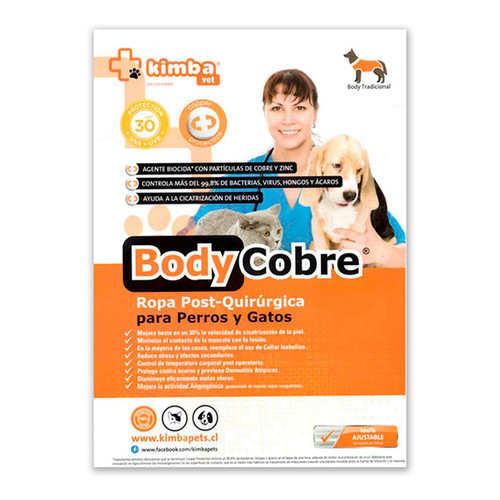 Body con cobre Tradicional Kimba Perro/Gato | OSM ltda