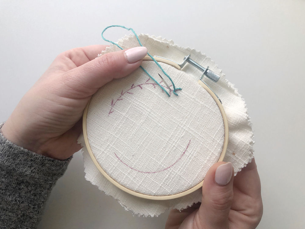 Feather stitch