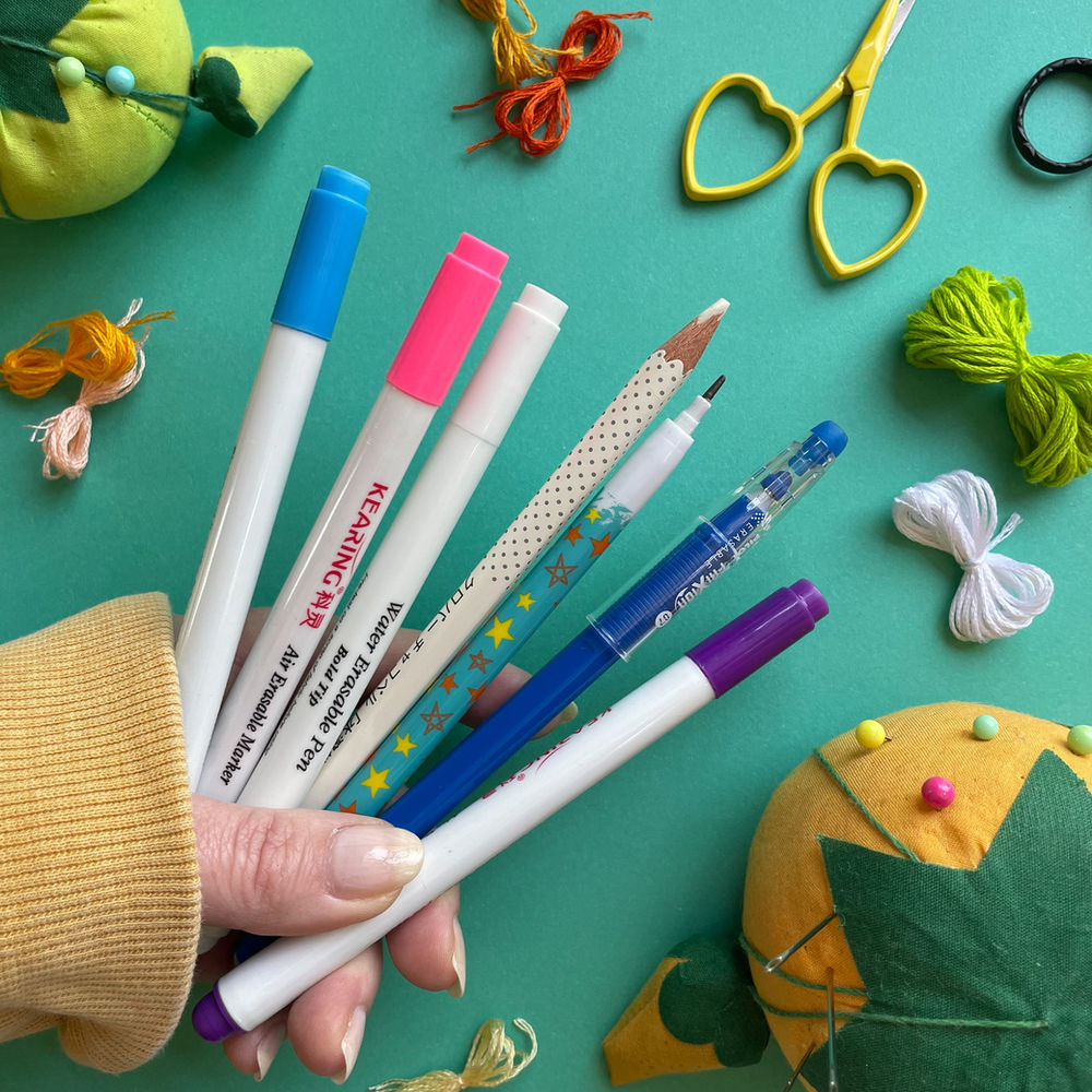 Tools for transferring your hand embroidery designs to fabric