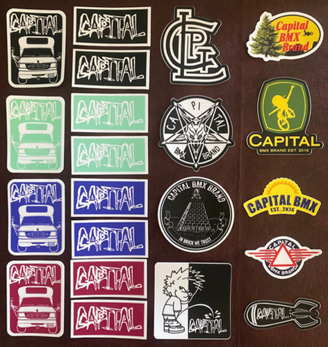 Capital BMX Sticker Pack! (21 Stickers) | Capital BMX Brand