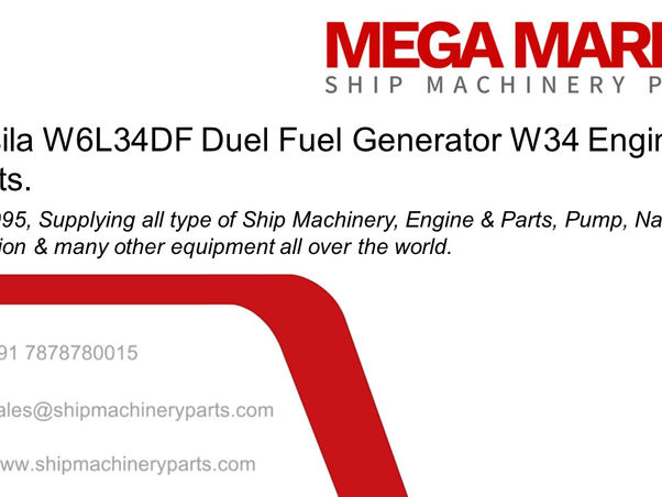 Shipping Worldwide: Wartsila W6L34DF Duel Fuel Generator W34 Engine ...
