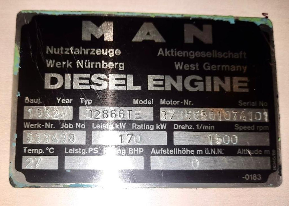 For Sale: MAN Diesel Engine D 2866 TE Worldwide