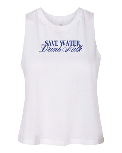 SLM - Save Water, Drink Milk - Cropped Tee | CazGear