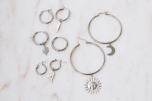 Custom Hoops (Silver) | Boho breeze