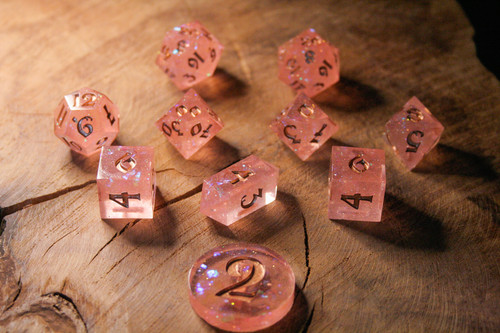 The Aurora Magic dice set (8pcs) | Dobbel de Dice