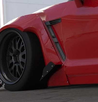 GTR35 Rocket Bunny Front Fenders Canards FRP | Legalstreetracing