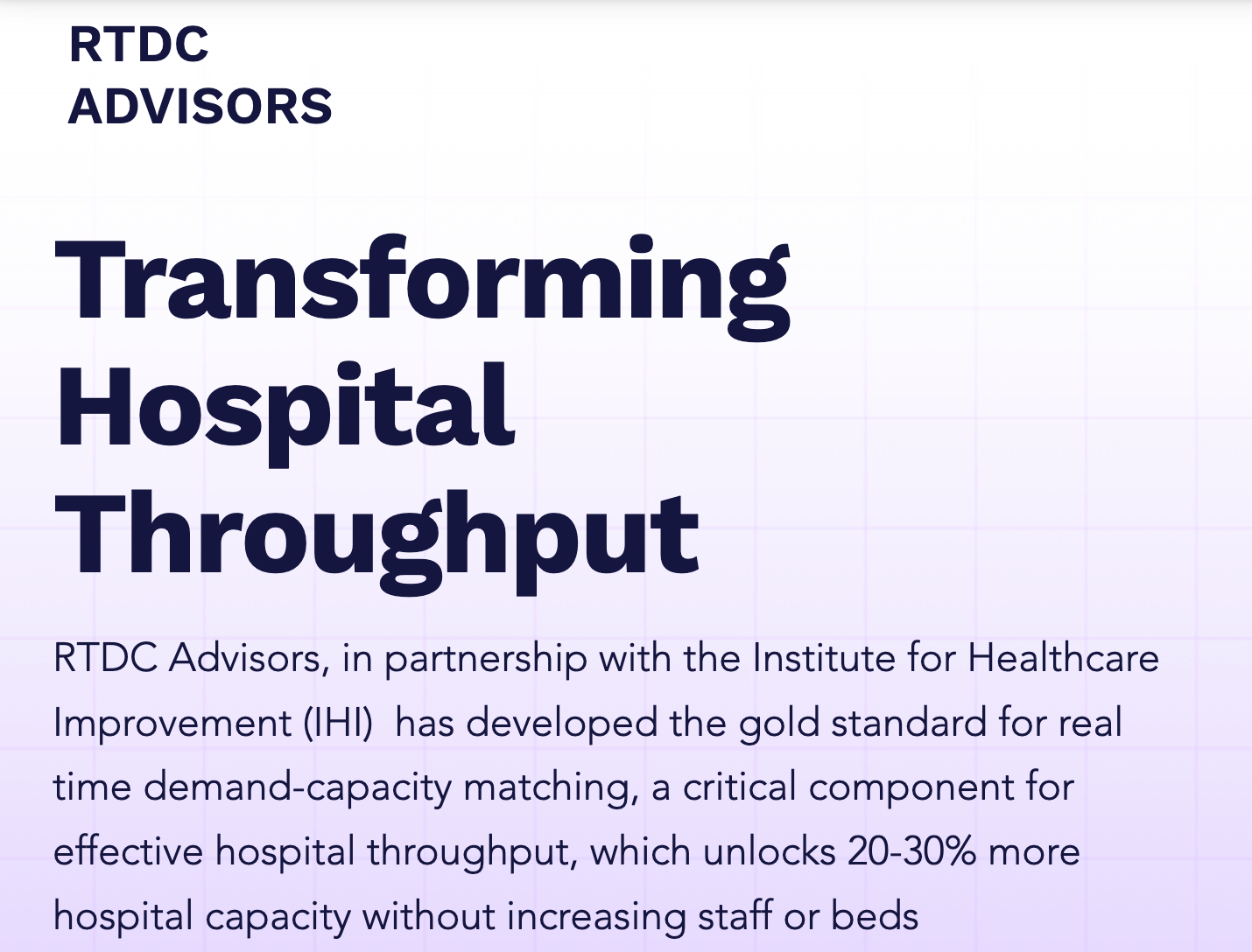 Home | RTDC Advisors