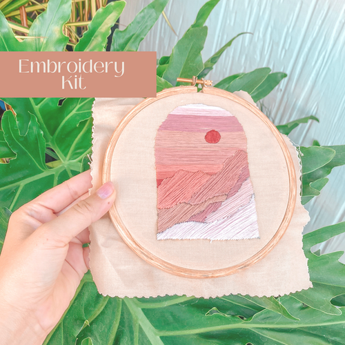 Burning Sunset Embroidery Kit | Sunday Mornings Shop