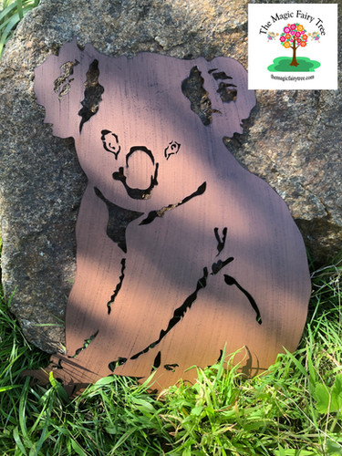 Metal Koala Garden Plaque | the-magic-fairy-tree
