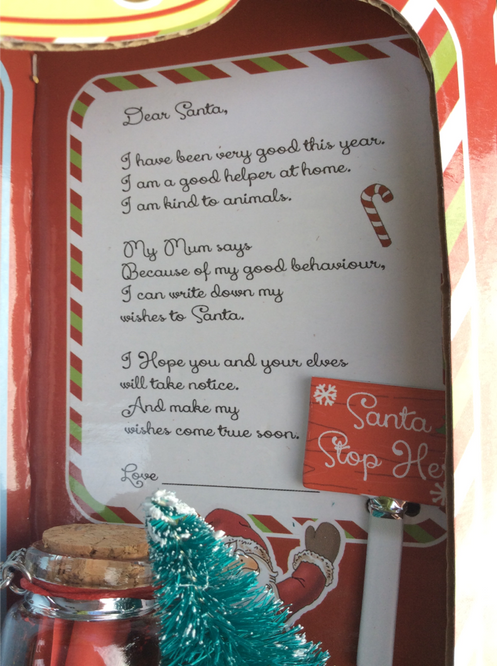 Santa magical fairy door gift set