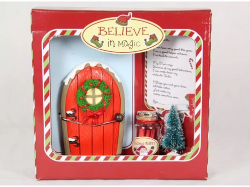 Santa magical fairy door gift set