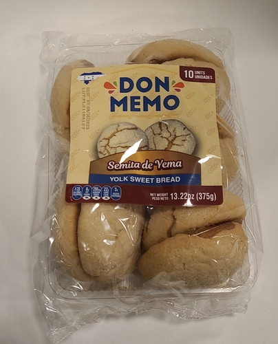 Don Memo Semita de Yema/Yolk Sweet Bread (13.22 oz) | Amarh Market