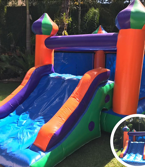 CASTELO INFLÁVEL COM ESCORREGADOR