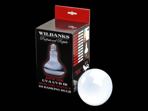 100 Watt Mercury Vapor UVA UVB IR Bulb Wilbanks | Recoil Reptiles
