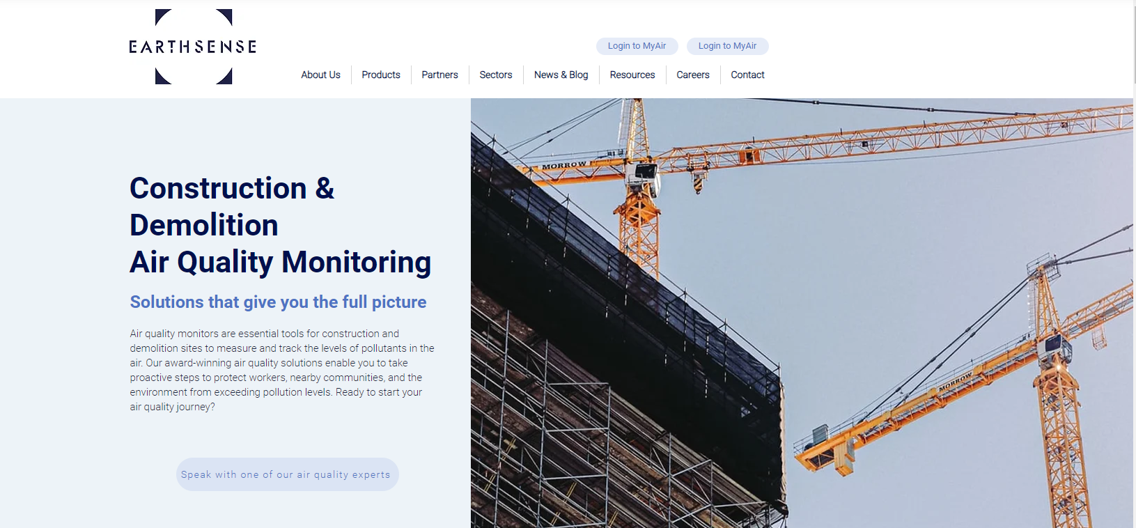Construction Air Quality Monitor Sensor