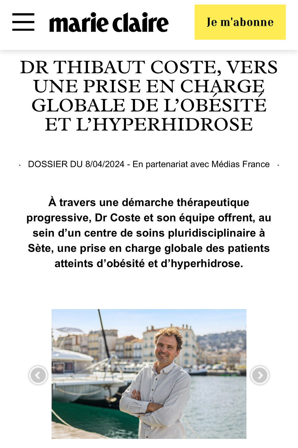 Interview Marie Claire