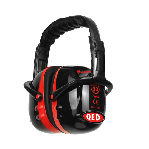 QED 506 Ear Defender Black/ Red | Truflame Welding