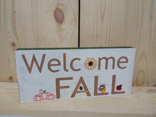 Welcome Fall Standing Sign Project Kit | Shenanigans
