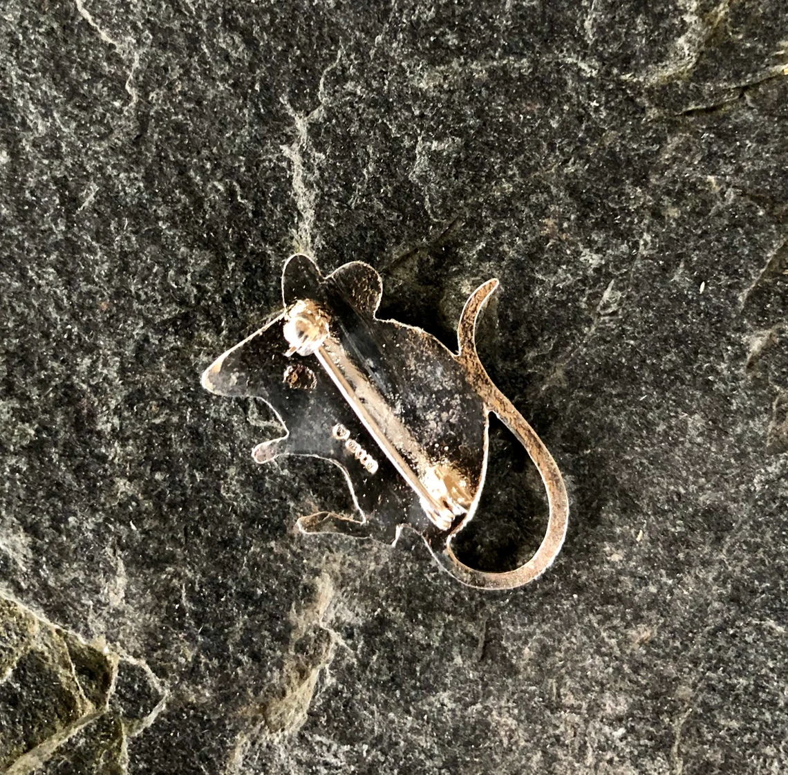 Mouse Brooch in Sterling Silver Hallmarked Edinburgh | szeilerart